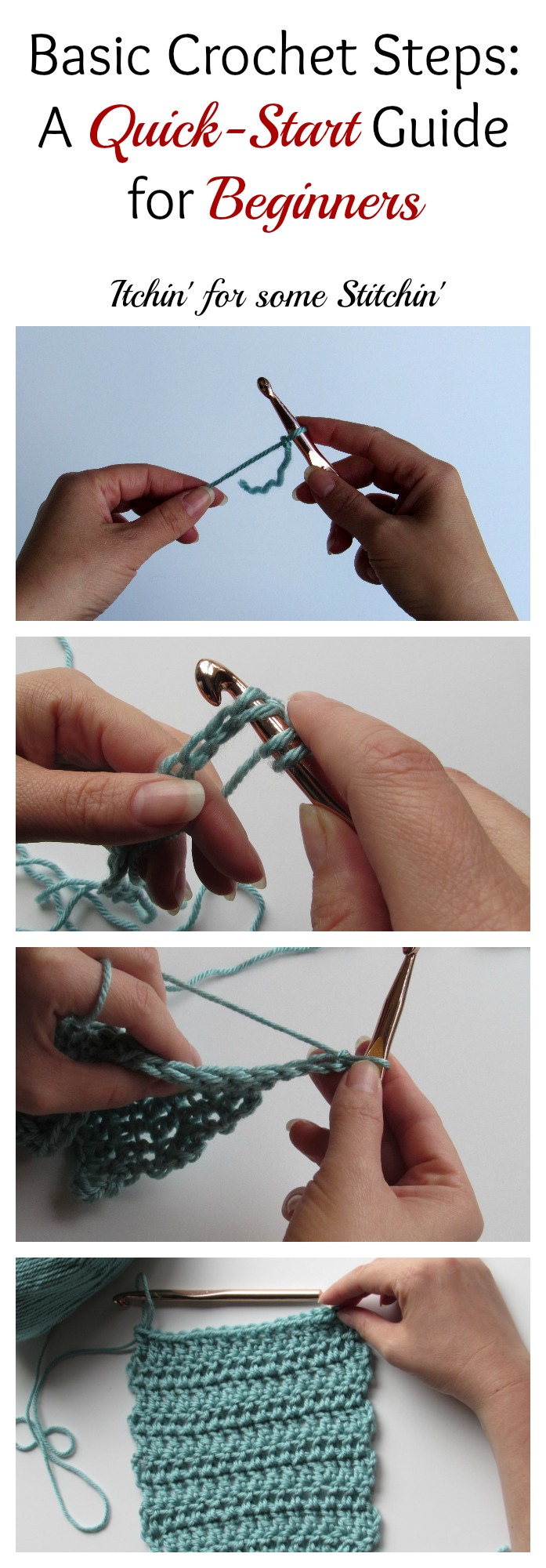 How to crochet a Foundation Chain | Itchin' for some Stitchin'